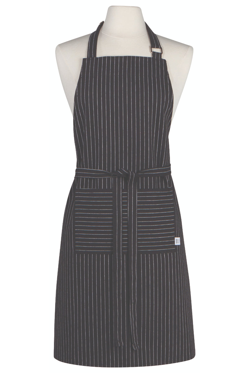 Pinstriped Modern Black Apron – ApronWarehouse