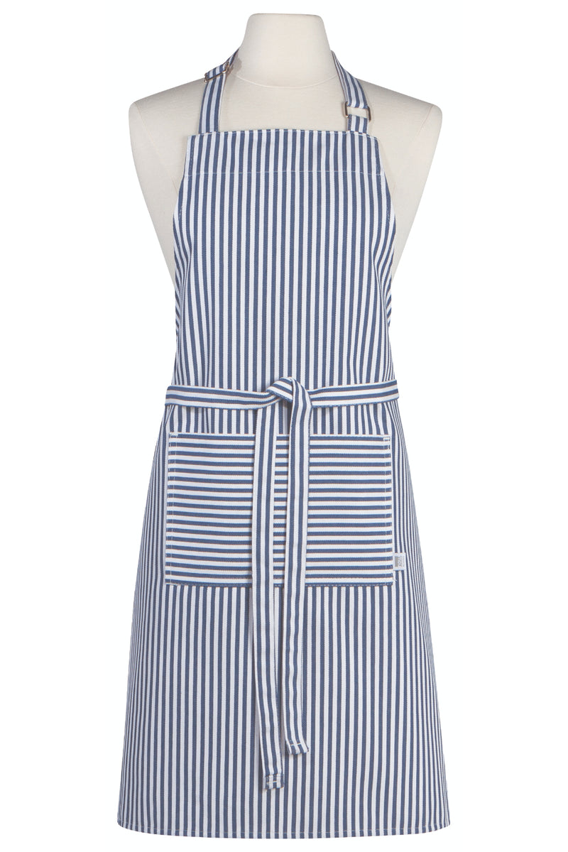 Narrow Royal Blue Stripe Cotton Chef's Apron – ApronWarehouse