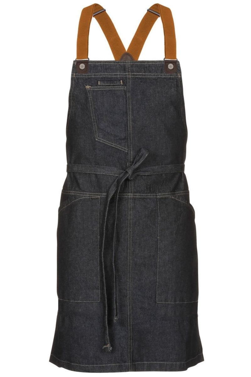 Berkeley Indigo Blue Denim Short Bib Snap Apron – ApronWarehouse