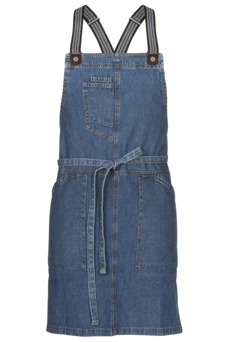 Berkeley Medium Blue Denim Short Bib Snap Apron – ApronWarehouse