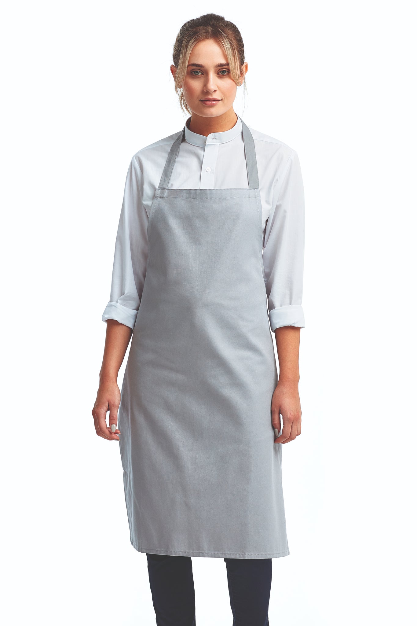 Organic Cotton Bib Apron (No Pockets) – ApronWarehouse