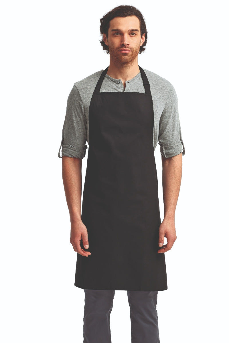 Black Sustainable Bib Apron (No Pockets) – ApronWarehouse