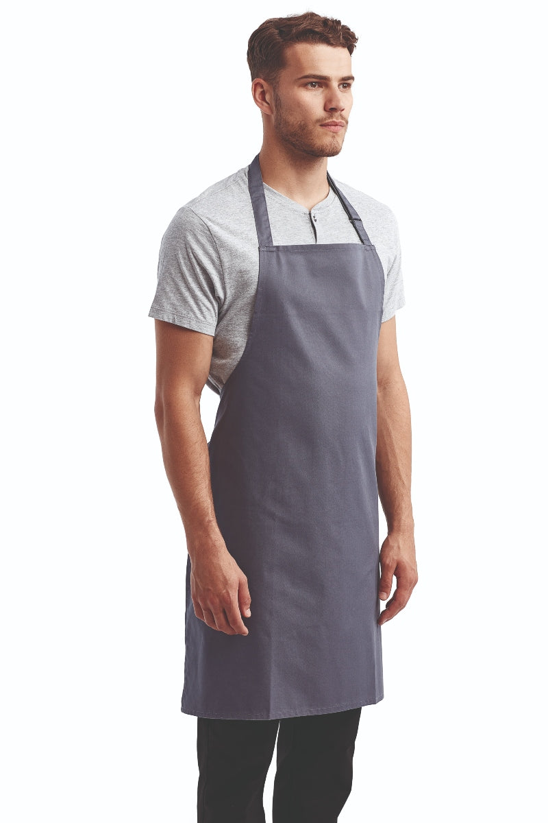 Steel Sustainable Bib Apron (No Pockets) – ApronWarehouse