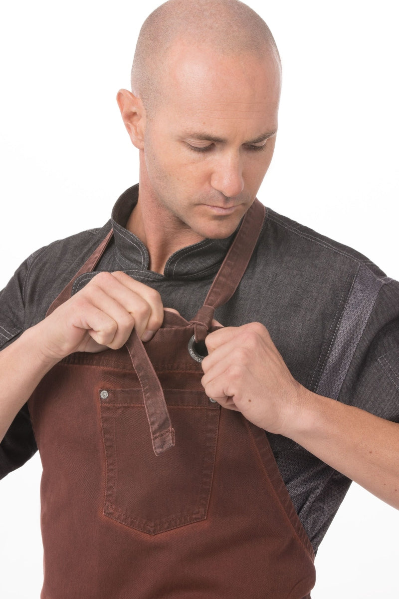 Dorset Rust Chefs Bib Apron – ApronWarehouse