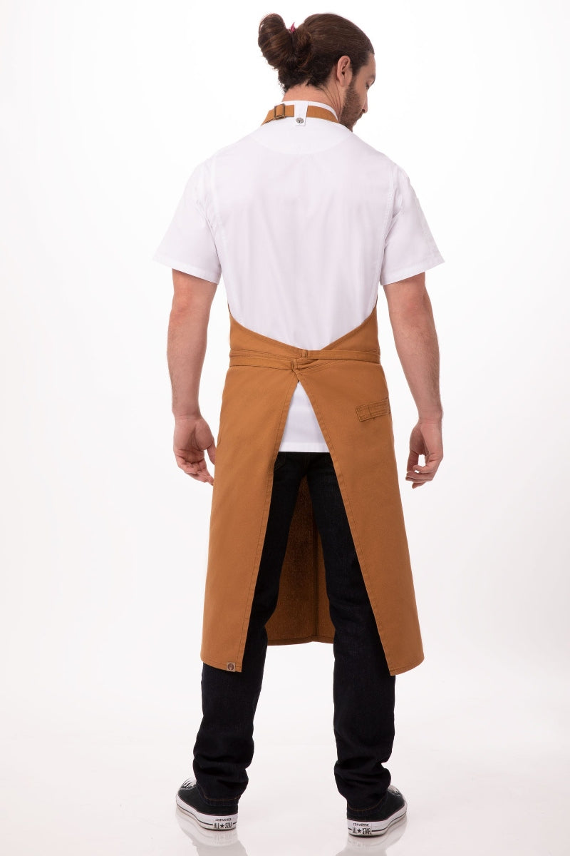 Rockford Nutmeg Chefs Bib Apron – ApronWarehouse