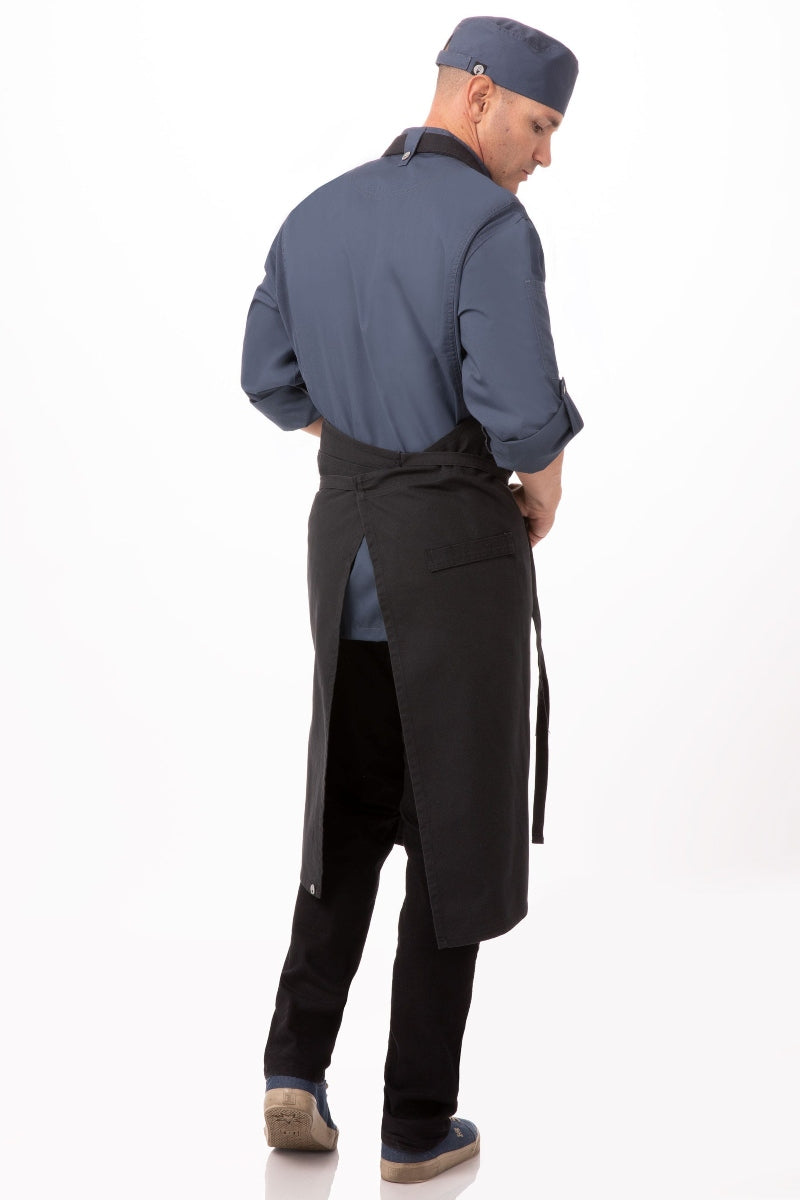 Rockford Steel Grey Chefs Bib Apron – ApronWarehouse