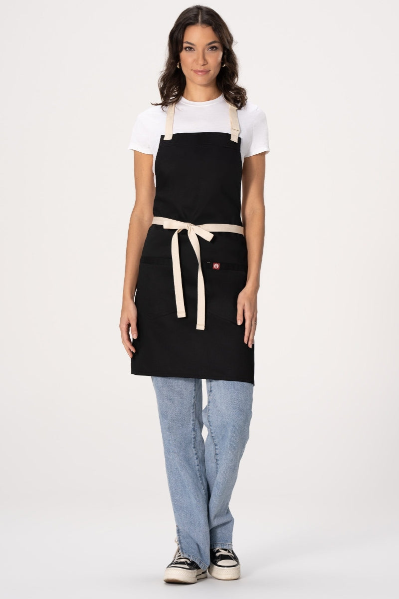 Ridgewood Black Bib Apron – ApronWarehouse