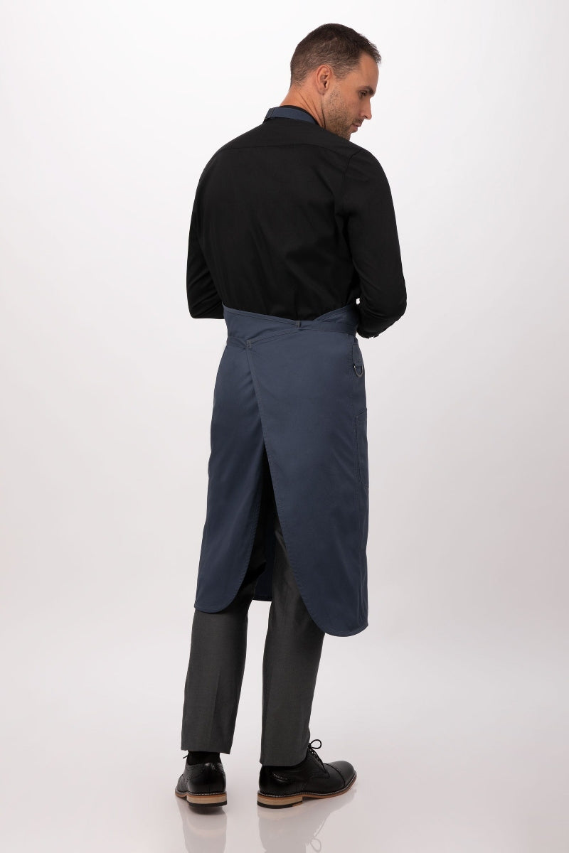 Brio Blue Chef's Bib Apron – ApronWarehouse