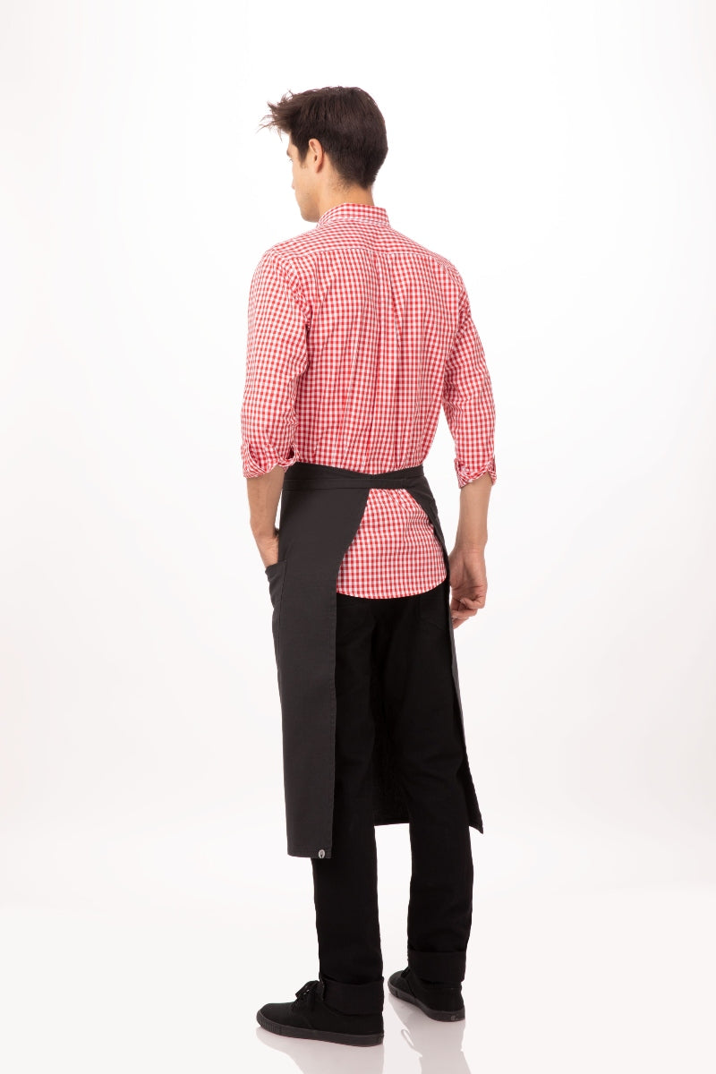 Rockford Steel Grey Bistro Apron (2 Pockets) – ApronWarehouse