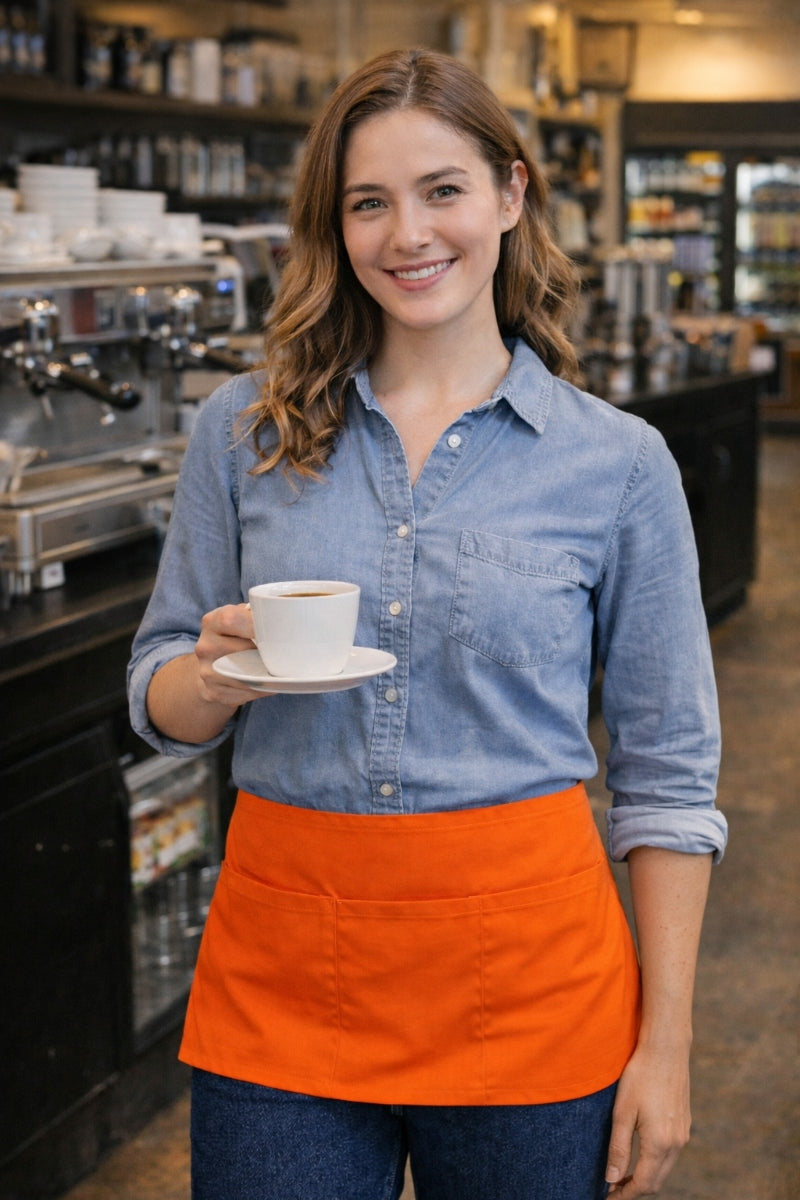 Orange Aprons – ApronWarehouse