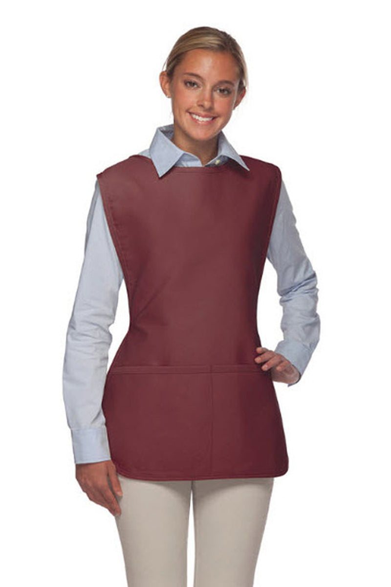 Maroon Deluxe Cobbler Apron (2 Pockets) – ApronWarehouse