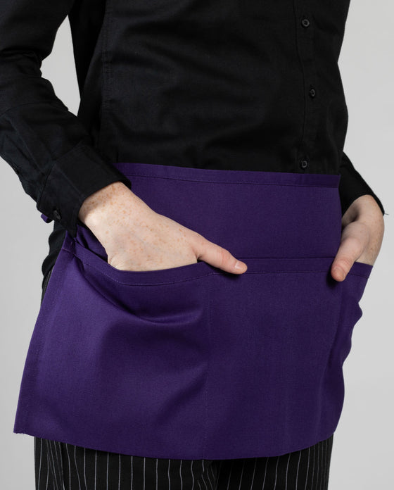 Purple Waist Apron (3 Pockets) – ApronWarehouse
