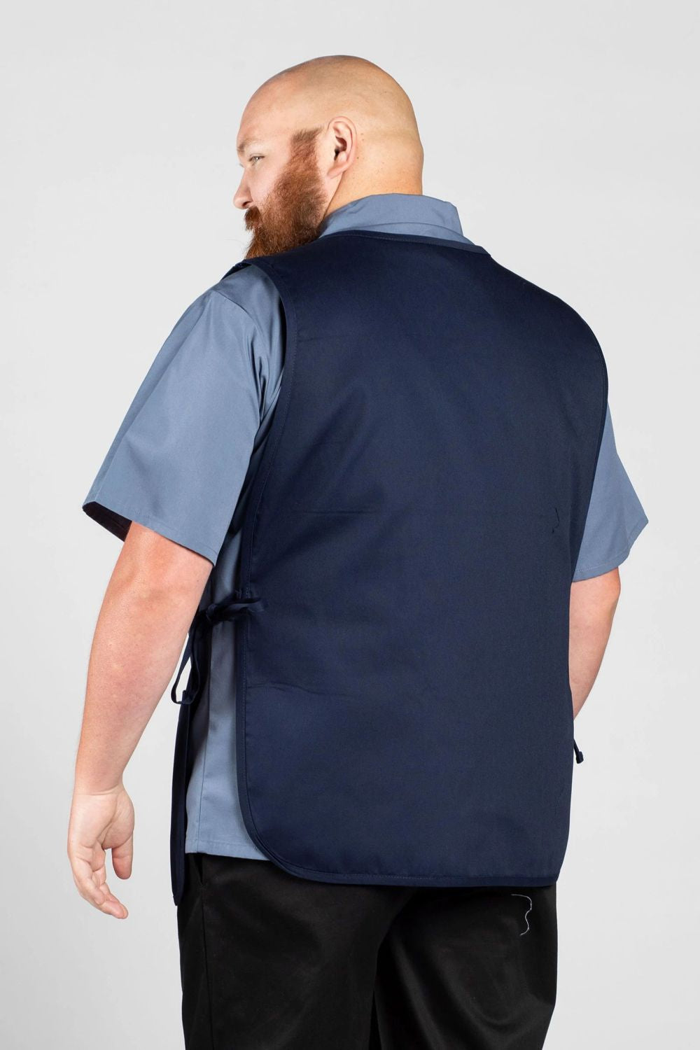 Navy Cobbler Apron (2 Pockets) – ApronWarehouse