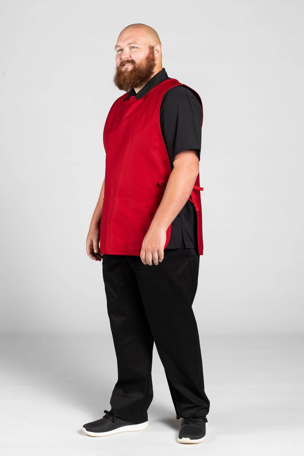 Red Cobbler Apron (2 Pockets) – ApronWarehouse