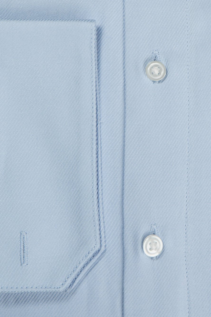 "Jamison" Blue Twill Spread Collar Dress Shirt – ApronWarehouse