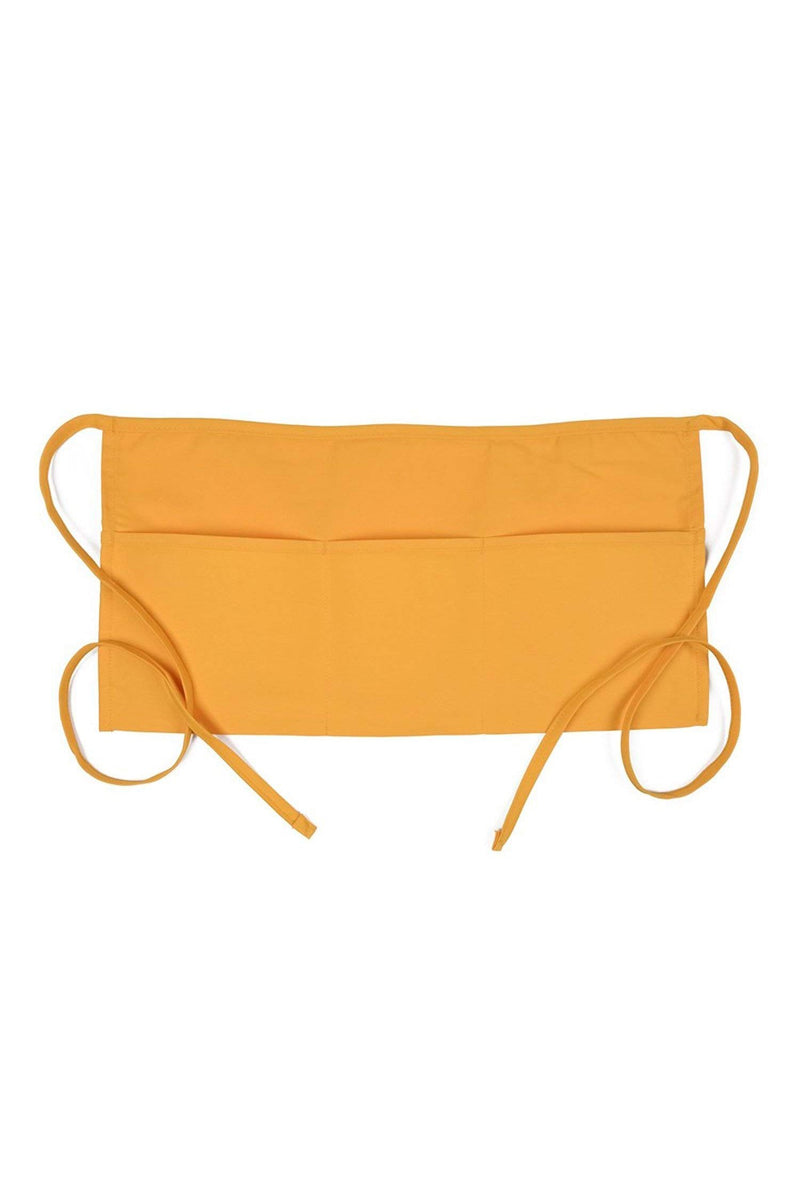 Yellow Waist Apron (3 Pockets) – ApronWarehouse