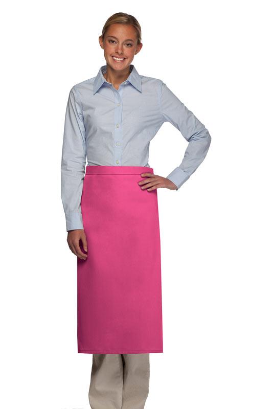 Hot Pink Deluxe Full Bistro Apron (No Pockets) – ApronWarehouse