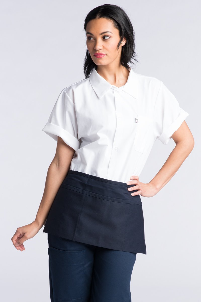 Navy Waist Apron (3 Pockets) – ApronWarehouse